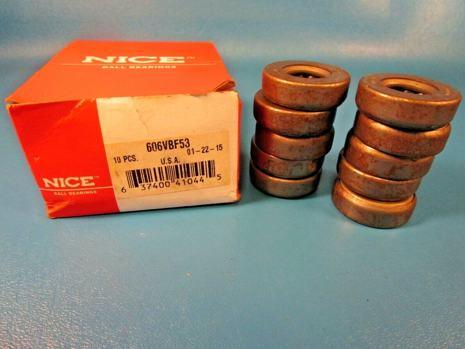 LOT OF 10 NICE 606VBF53 Ball Thrust Bearings-Single Direction, Banded ...