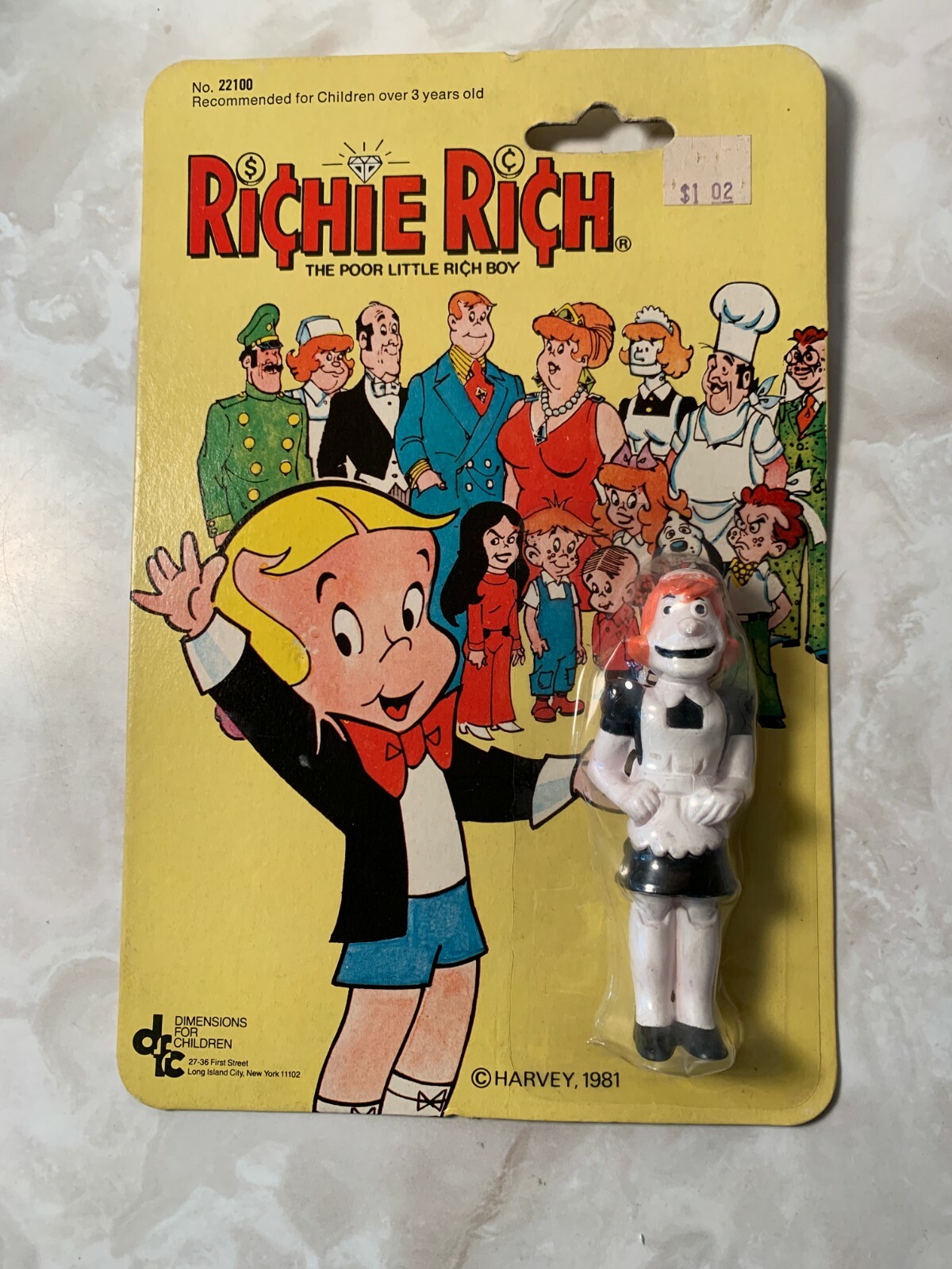 Vintage 1981 Harvey© Richie Rich Irona The Robot Maid Action Figure NOS ...
