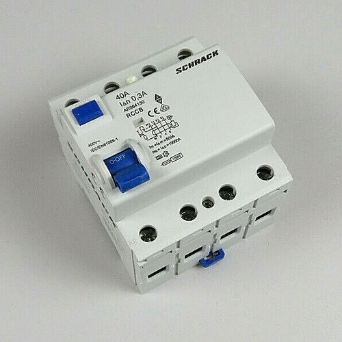 FI40/0,3/4p | FI40 300mA | 40A 0,3A Fehlerstrom | RCD 4 polig | FI 40/0 ...