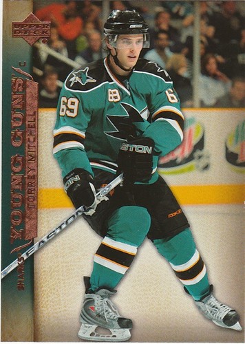 2007-08 Upper Deck Torrey Mitchell San Jose Sharks #242 Hockey Card ...
