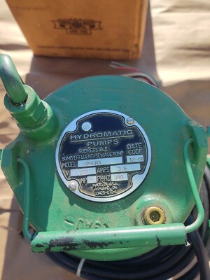 Submersible & Sump - Hydromatic