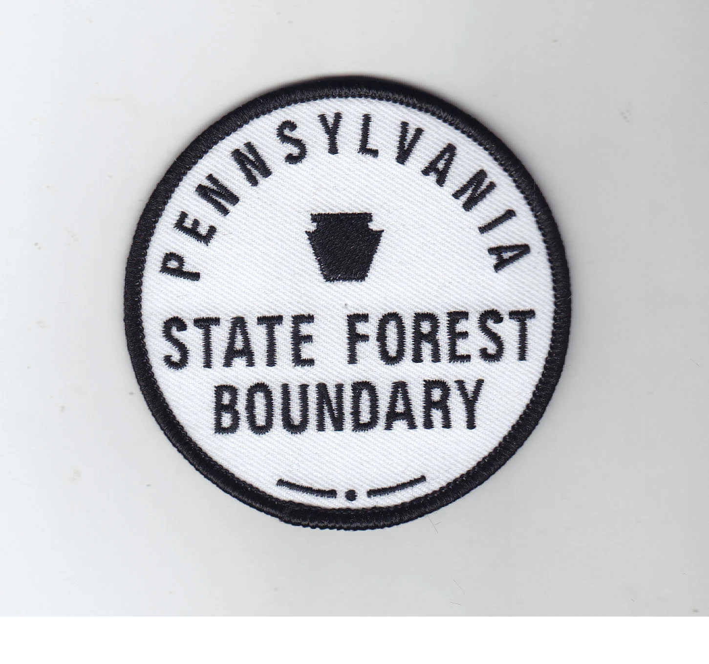 Pennsylvania State Forest Boundary embroidered design Pa souvenir ...