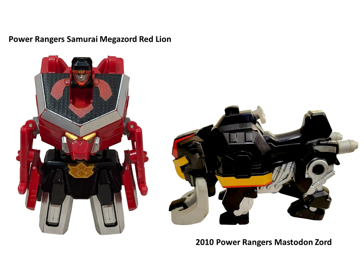 Lion Zord Power Rangers Samurai Legendary Megazord Power Rangers