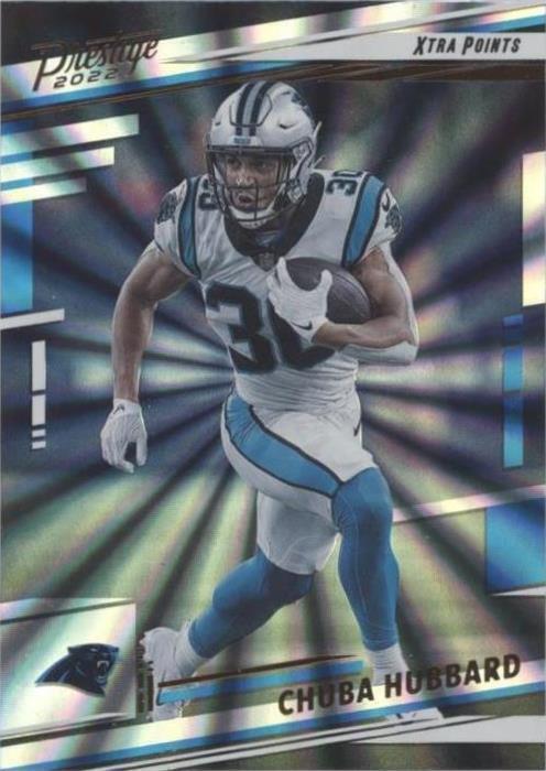 2022 Panini Prestige - Chuba Hubbard #41 Xtra Points Sunburst for sale ...