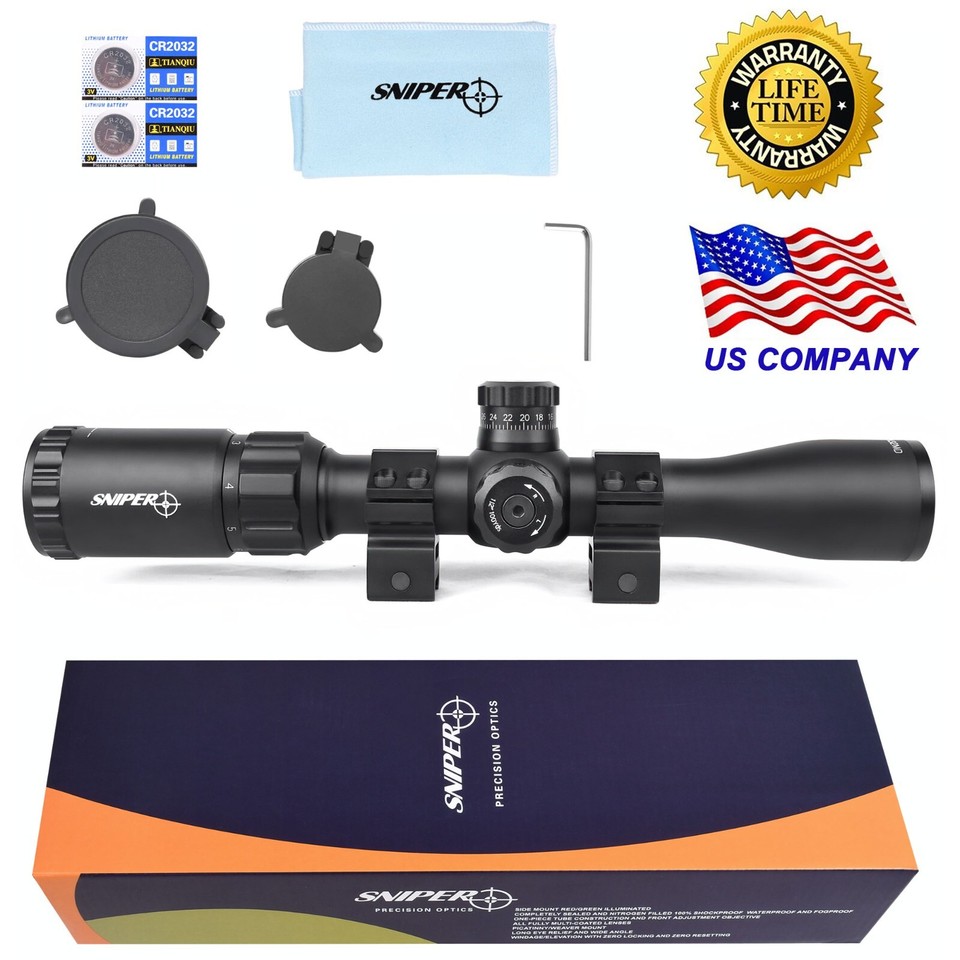 Sniper MT2-7X32CB crossbow scope red/blue and green illuminated reticle ...