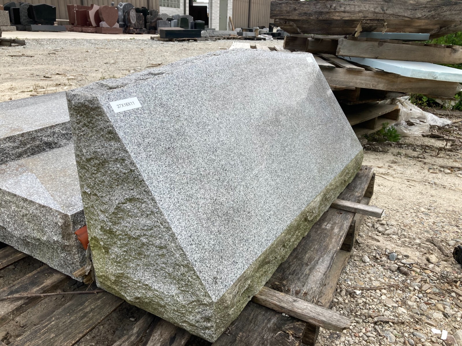 Gray Granite Slant Monument Cemetery Headstone Grave Marker SL-13 ...