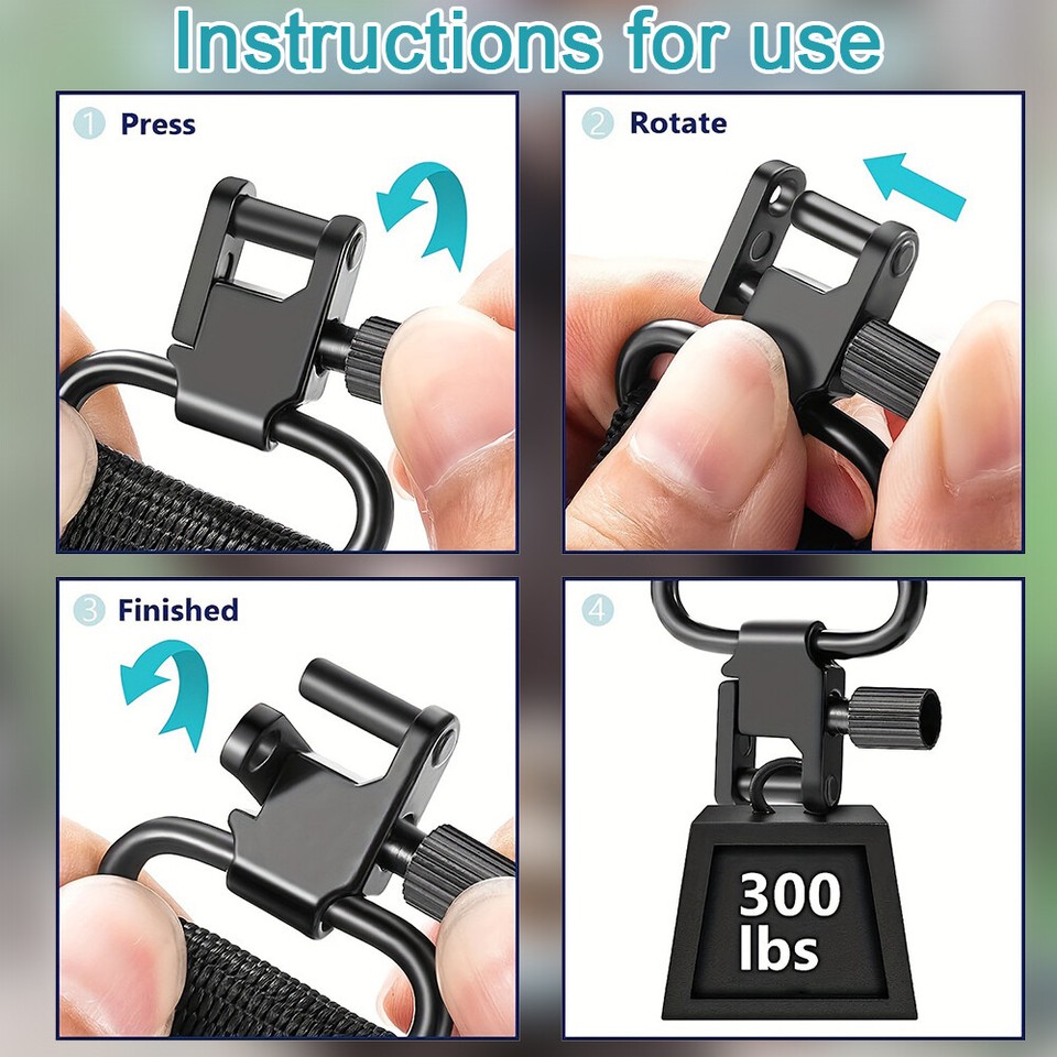 Camouflage Two Point Rifle Gun Sling With Swivels Shoulder Padded ...