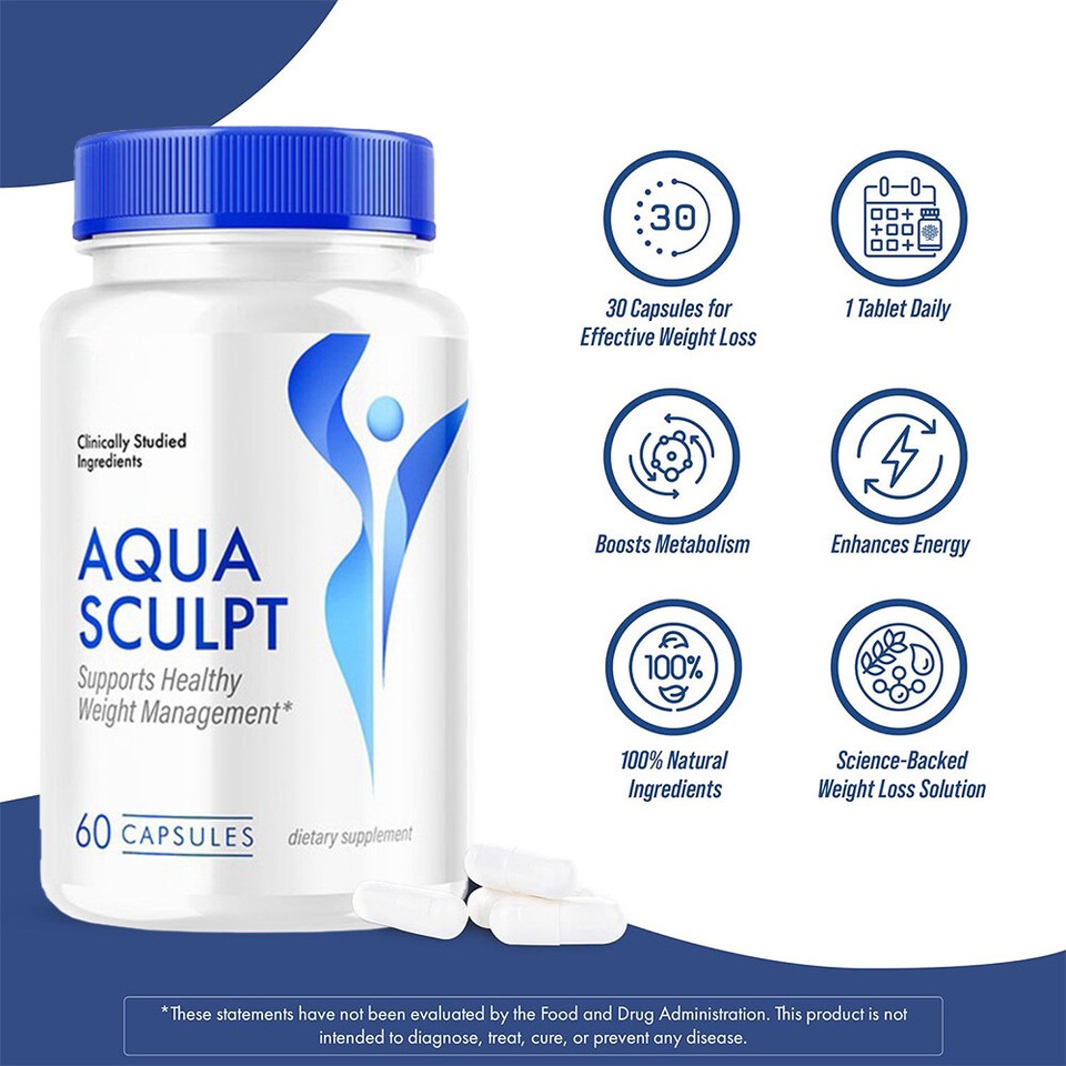 Aqua Sculpt Pills AquaSculpt Capsules Weight Management (60 Capsules ...