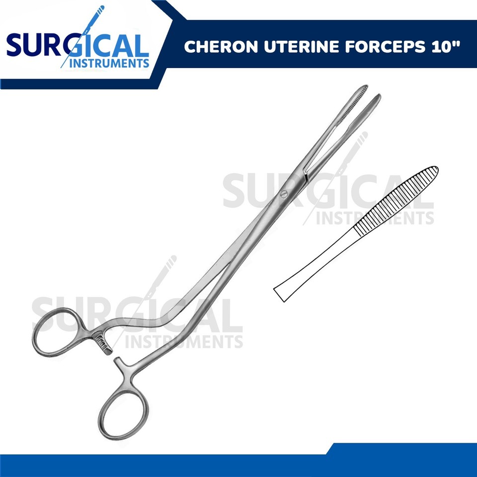 Cheron Uterine Dressing Forceps 10" Surgical Instruments Stainless ...