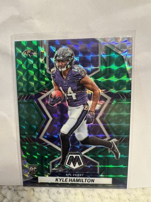 Kyle Hamilton Rookie 2022 Panini Mosaic Football Green Prizm RC #332 ...