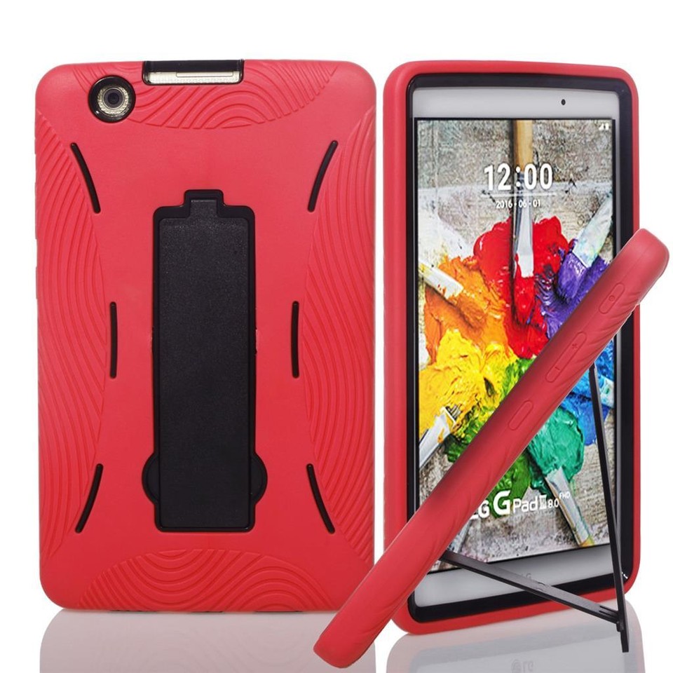 For LG G PAD X 8.0 V521 (T-Mobile) Heavy Duty Dual Layer Tough ...