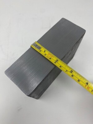 2 X 5-1/2 X 4" THICK BLOCK Steel Bar Target Plate Blacksmith Bench ...