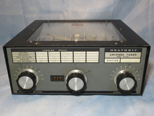 Heathkit Antenna Tuner SA-2040 Roller Inductor 2 KW HF ATU Vintage HAM ...