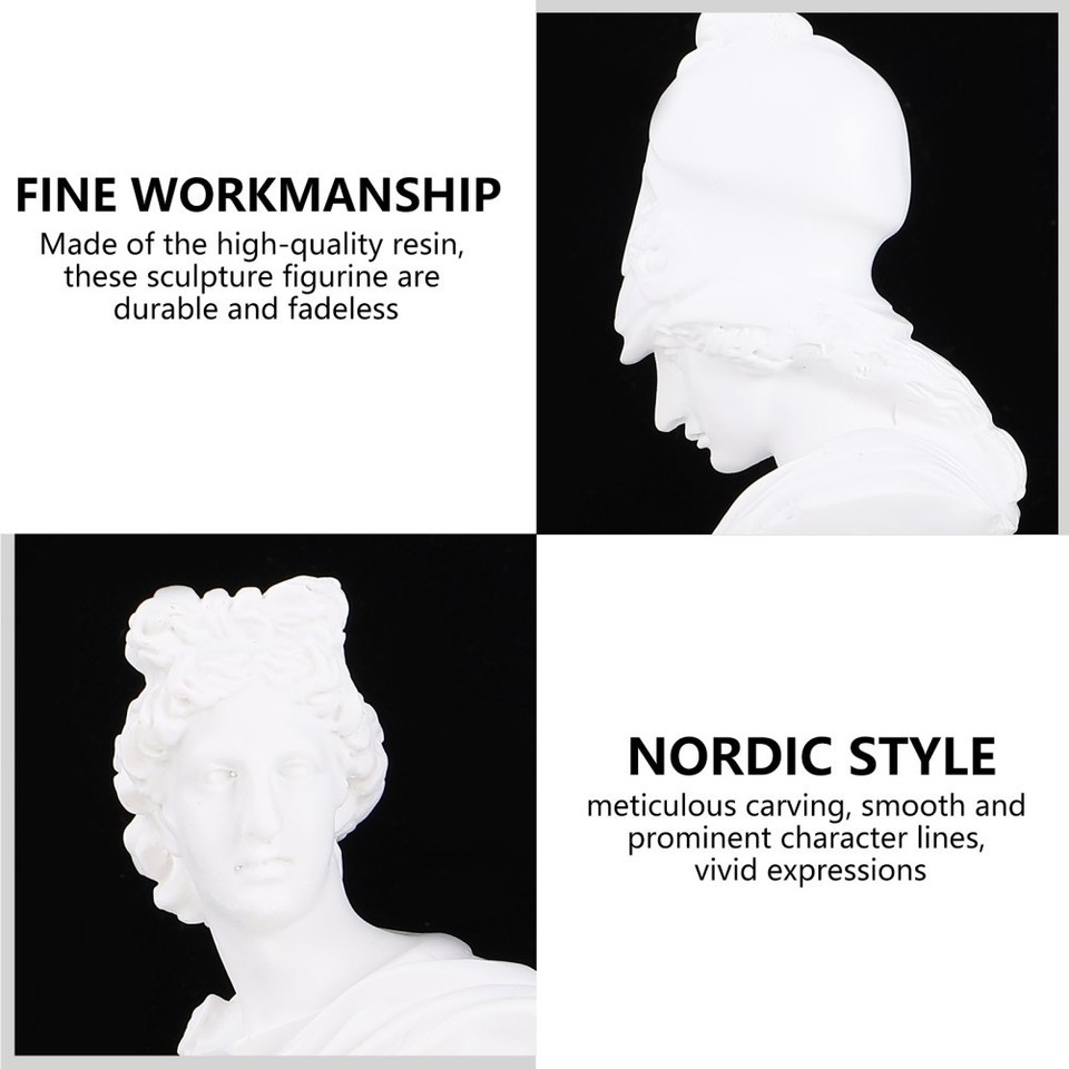 3Pcs Decorative Mini Statues Desktop Ornament Sculptures for Home ...