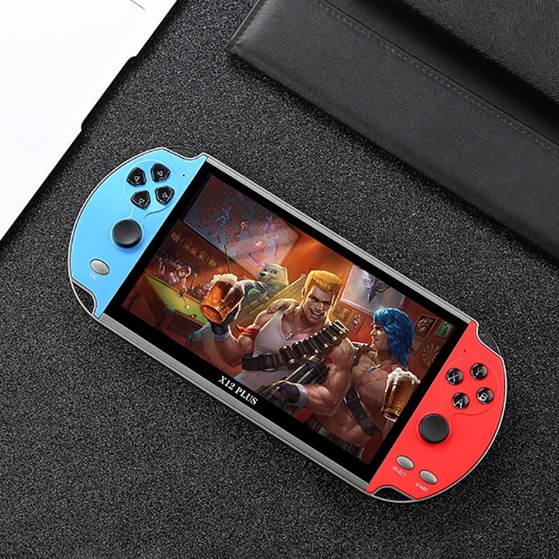 X12 Plus Handheld Game Console 7-Inch Big Screen PSP Nostalgic Game ...