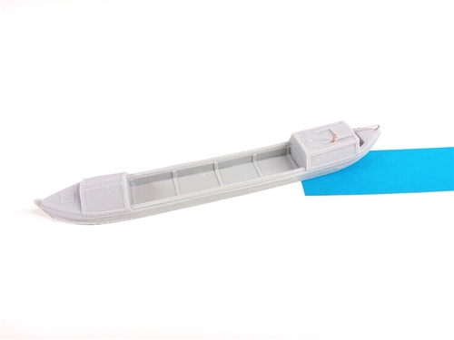 oo gauge model railway 1:76 scale 4mm Canal narrow boat with open hold ...