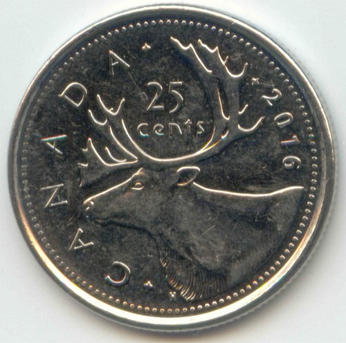 Canada 2016 Quarter Canadian 25 Cent Twenty-five Cents 25c EXACT COIN ...