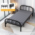 Durable Steel Folding Bed Compact Small Single Bed Frame Guest ...