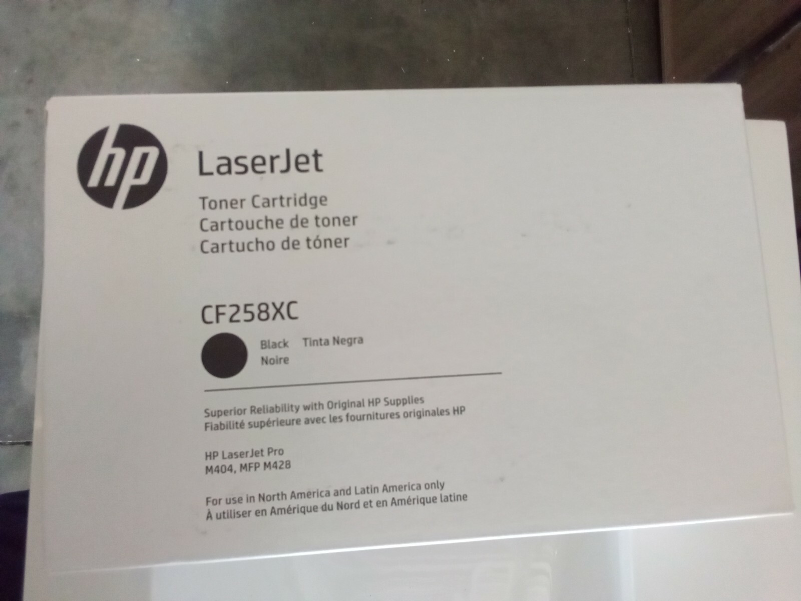 BRAND NEW ORIGINAL HP 58X | CF258XC BLACK Toner Cartridge 10,000 pages ...