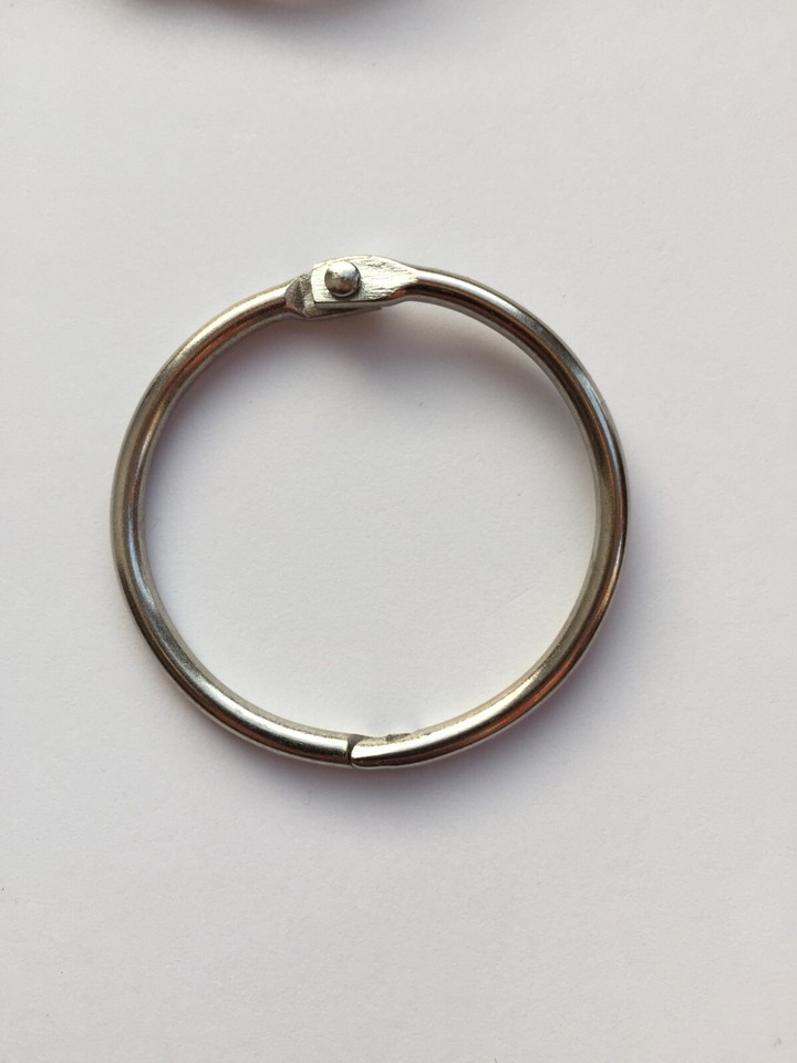 Metal Hinged Ring Book Binder Craft Photo Album Split Keyring Scrapbook ...