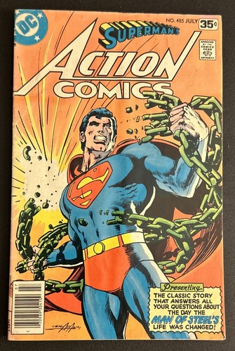 Action Comics #485; Reprints Superman #233; Neal Adams Cover; Johnny ...