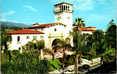 Postcard Santa Barbara Courthouse Exotic Tower Platform California B205 ...