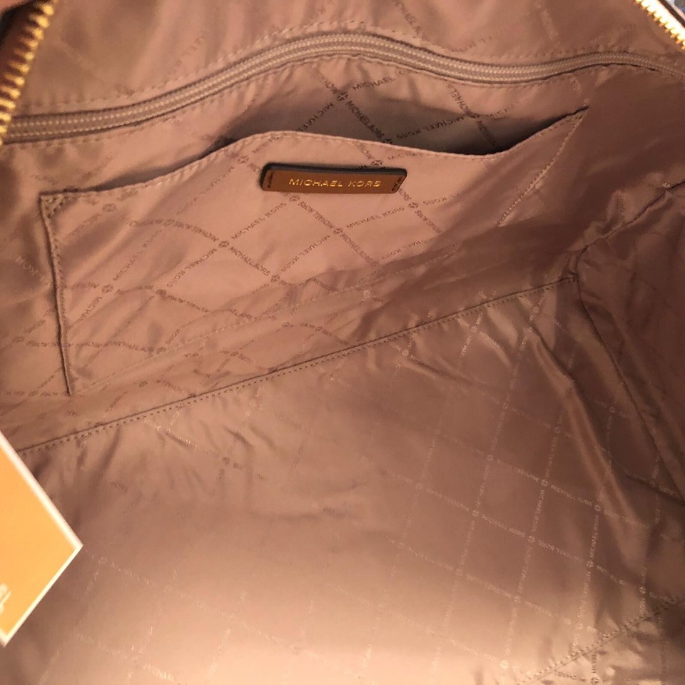 Michael Kors Jet Set Travel XL Duffle Weekender Luggage Bag - Vanilla ...