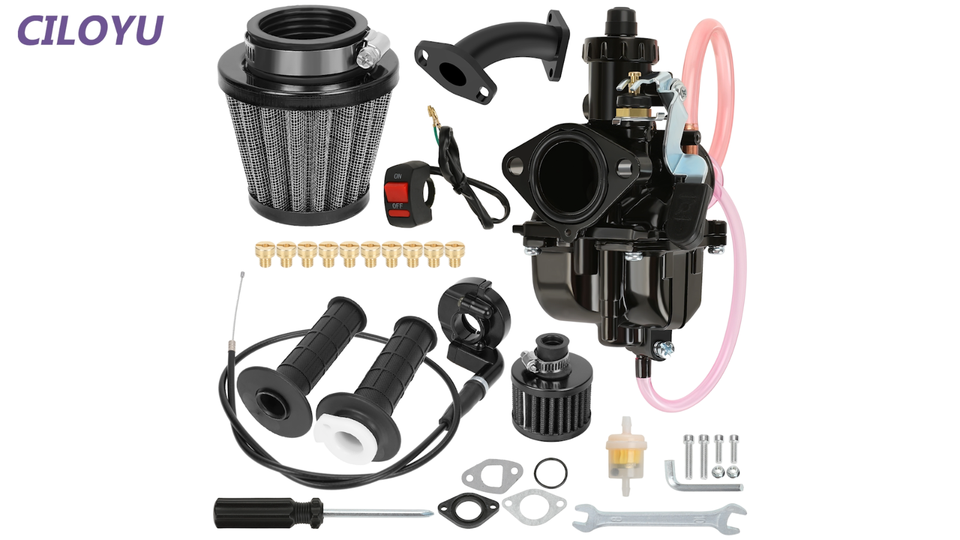 VM22 26mm Carburetor Throttle Assembly Intake Manifold Kit For 196cc ...