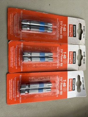 Simpson Strong-Tie 1-3/4"-in T40 Torx Steel Hex Screwdriver Bit Sets 6 ...