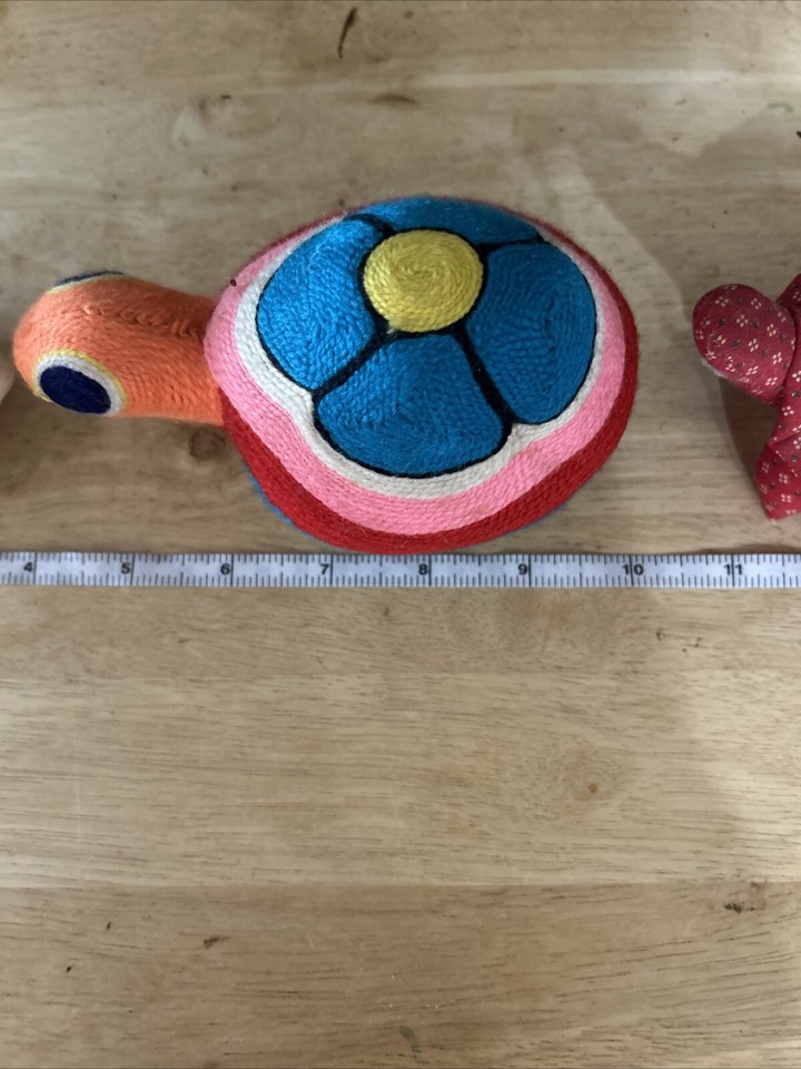 Lot of 3 Unique Colorful Vintage Turtle Figurines Folk Art | eBay