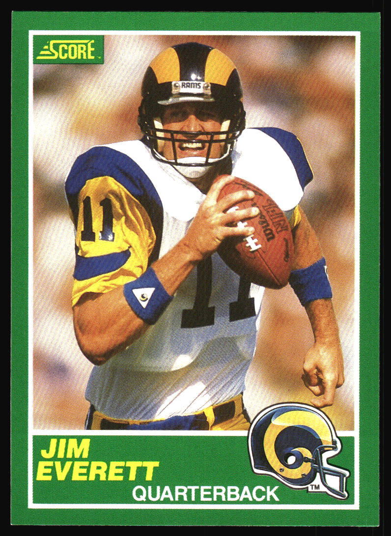 1989 Score Jim Everett #244 Los Angeles Rams | eBay