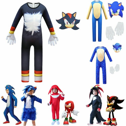 Kids Cosplay Sonic The Hedgehog Sonic Shadow Knuckles Party Costume ...