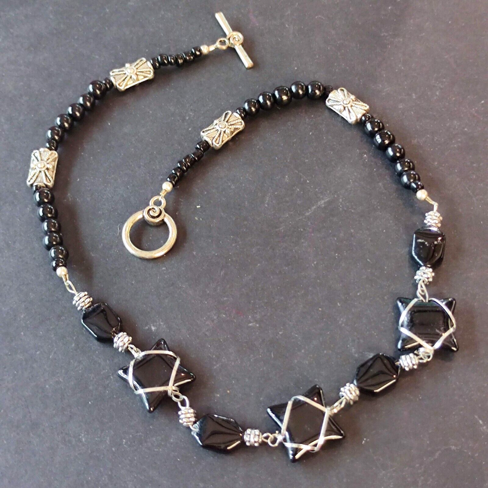 Collier Ras-Du-Cou Vintage Américain En Lucite Noir - Vtg Thermoset ...