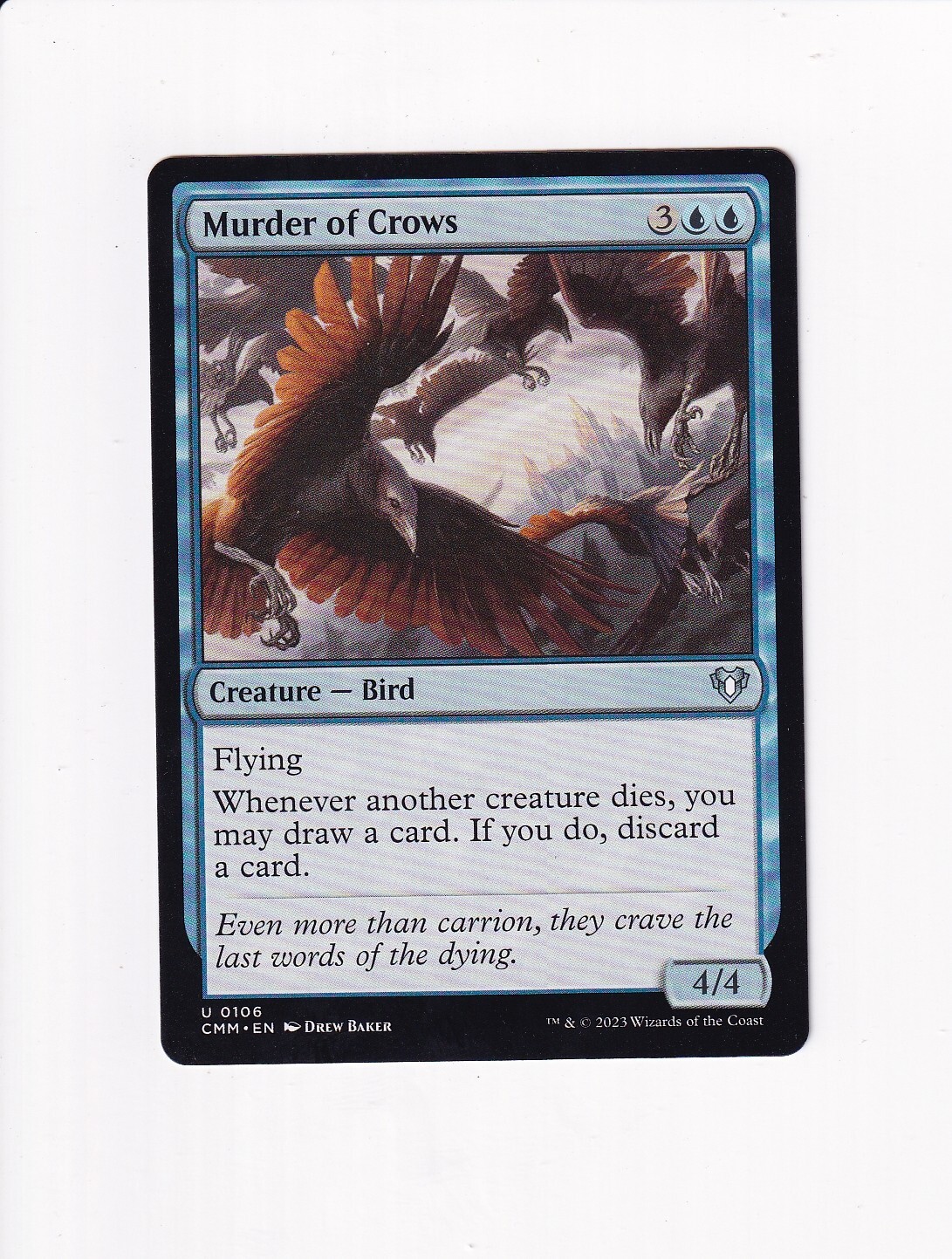 2023 MTG MAGIC THE GATHERING COMMANDER MASTERS MURDER OF CROWS | eBay