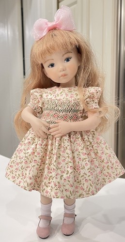 Floral Boneka 10” Doll Dress 4 Porcelain Effner Sculpt Brenda Mize ...