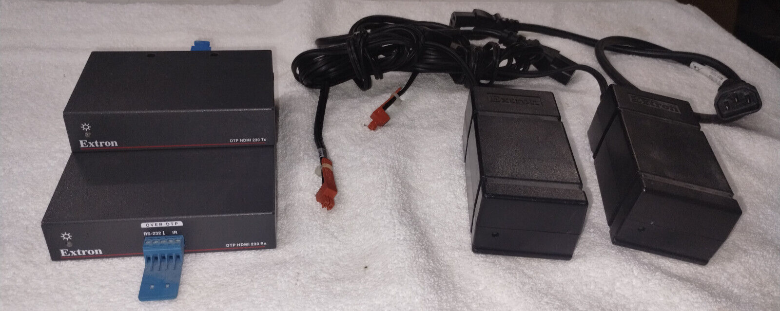 EXTRON DTP HDMI 230 SET Tx/Rx FULL KIT 90 DAY RETURNS w 2 power ...
