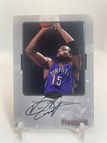 Vince Carter 1999-00 Flair Showcase Fresh Ink Autograph-on Card Auto ...