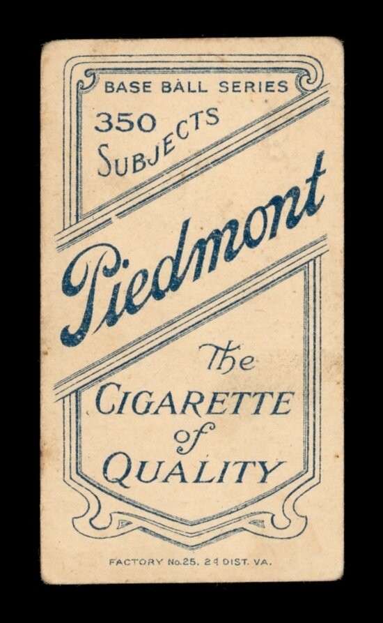 1909-11 T206 Set-Break Al Orth Piedmont LOW GRADE (crease) *GMCARDS* | eBay