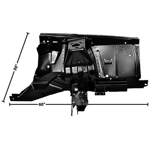 1971~1973 Mustang Shock Tower Apron Assembly Complete Set Left Side Dii ...