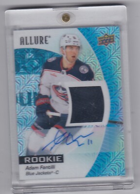 2023-24 Upper Deck Allure Anthony Fantilli Blue Line Rookie Patch Auto ...