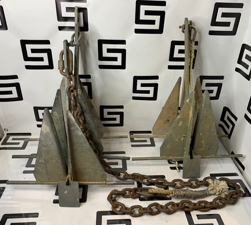 TIE DOWN SUPER HOOKER #8 95040 BOAT GALVANIZED STEEL FLUKE ANCHOR 9 LBS ...