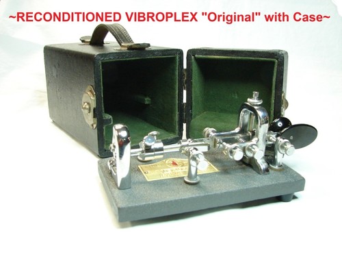 ~VIBROPLEX 1958 "Original Standard" BUG TELEGRAPH KEY with CASE ...