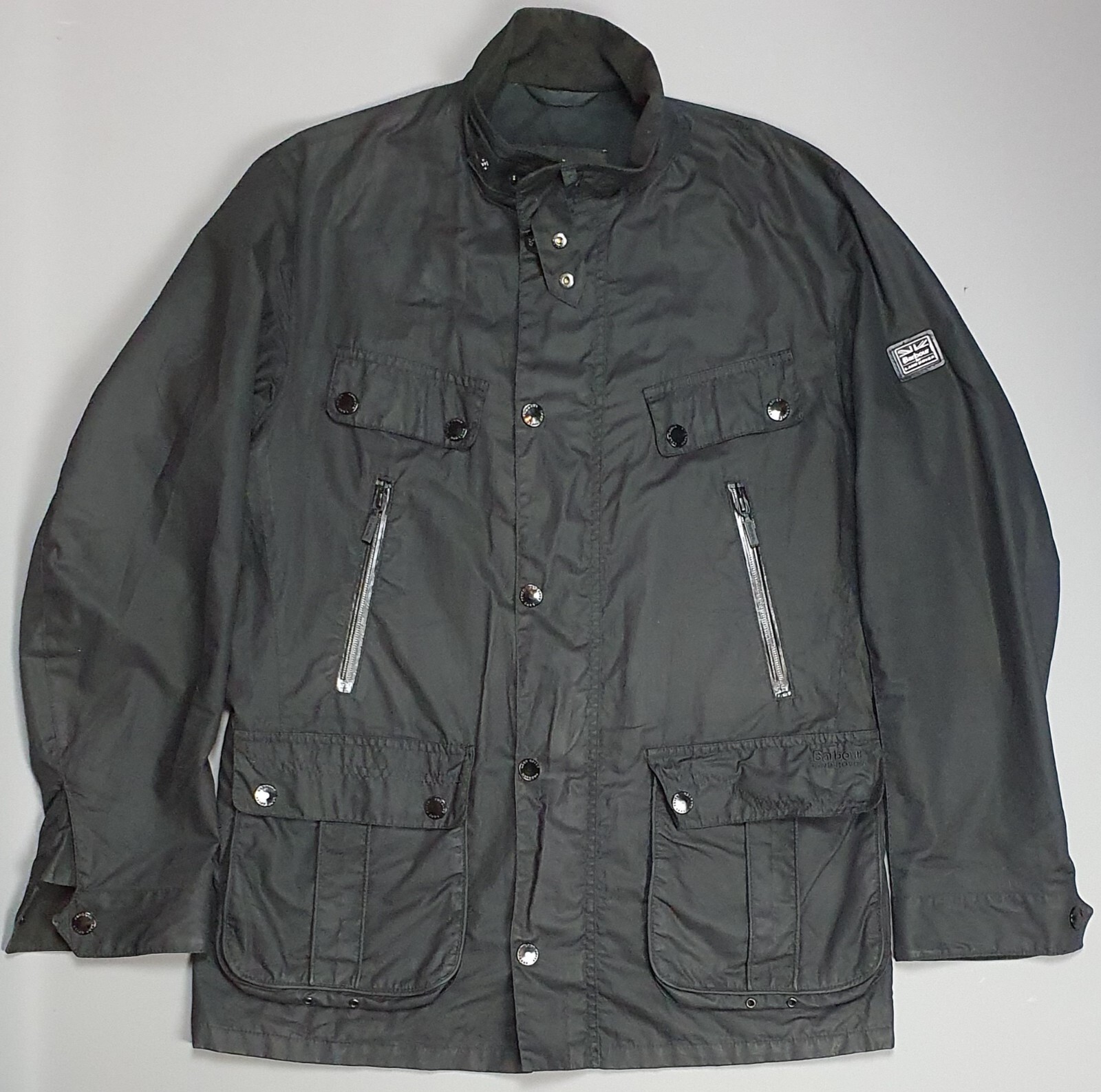 Barbour Land Rover Linshiel Wax Jacket Mens Medium Bl… - Gem