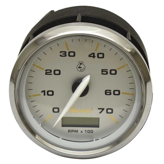 Faria Boat Tachometer Gauge THC626A | Kronos Silver 3 1/4 Inch for sale ...