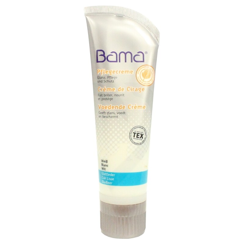 BAMA Shoe Cream with Carnauba Wax Tube With Applicator Sponge Tex ...