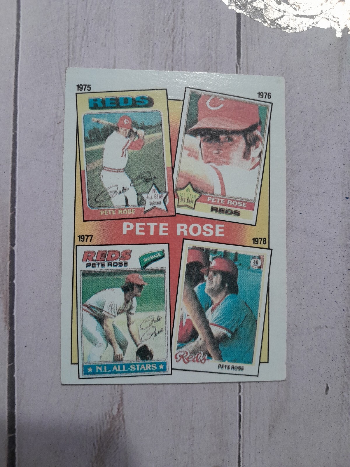 Pete Rose 1986 Topps Baseball Card #5 The Pete Rose Years 1975-1978 Set ...
