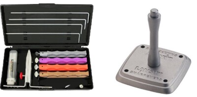 Lansky Deluxe Diamond Knife Sharpening System - 4 Hones + Universal ...