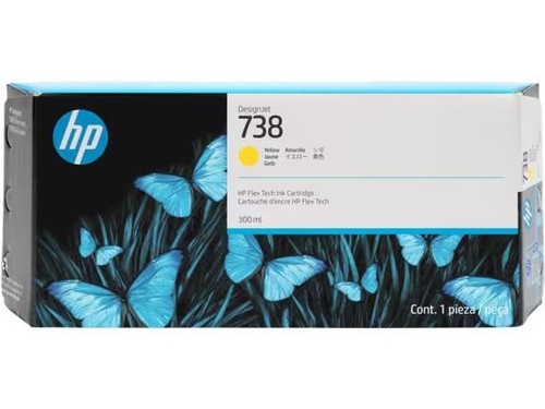 Hp No 738 Yellow Standard Capacity Ink Cartridge 300Ml - 676M8A | eBay