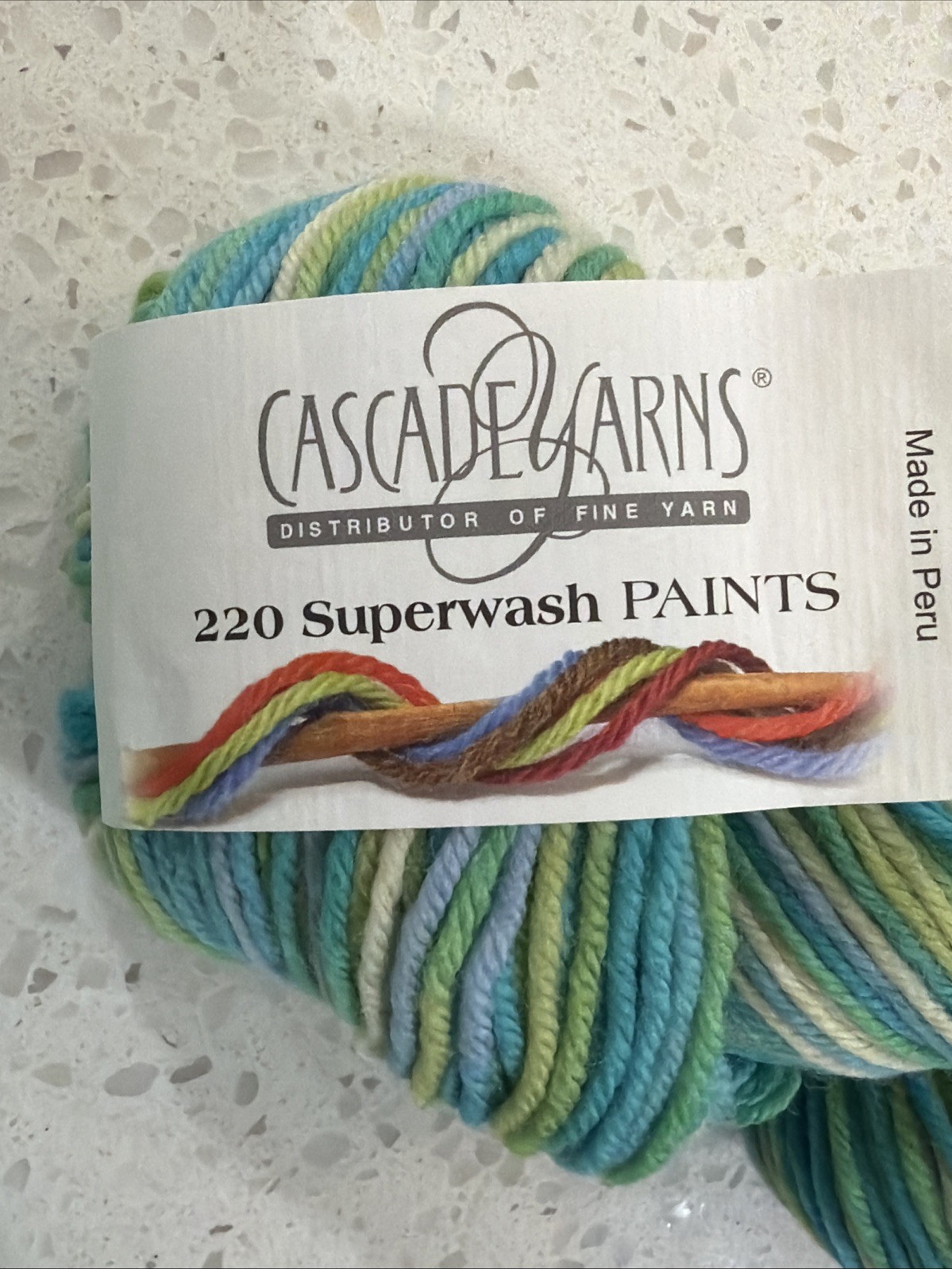 Cascade Yarns 220 SUPERWASH PAINTS 100% WOOL. New. 2 Skeins Teal/green ...