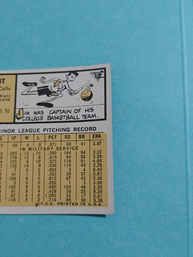 1963 Topps Jim Umbricht Houston Colt .45's Pitcher Baseball Card Number ...